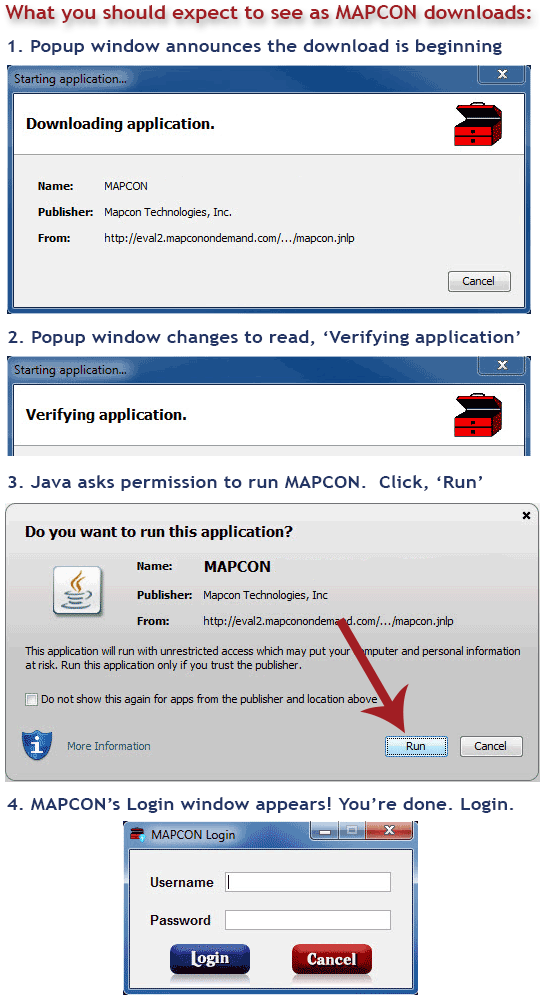 MAPCON CMMS Software Installation Page